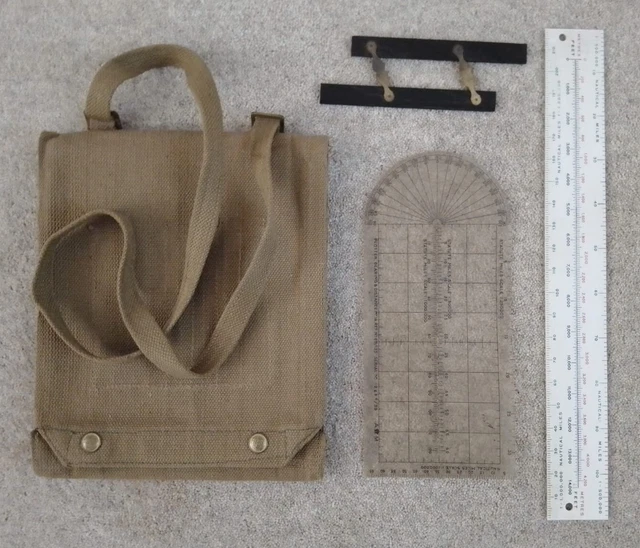 WW2 BRITISH ARMY Webbing Map Case Dated 1944 D-Day £25.00 - PicClick UK