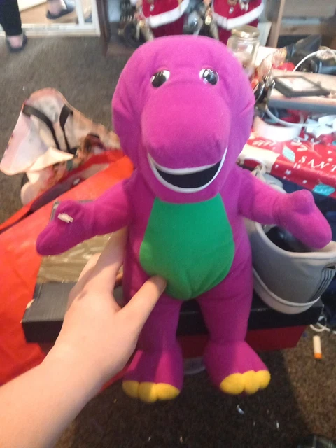 BARNEY THE DINOSAUR Vintage 1998 Talking Play Along Plush Toy Playskool ...