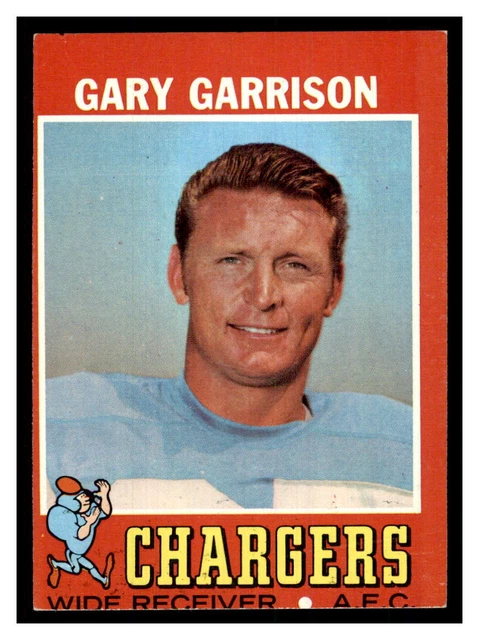 1971 TOPPS GARY Garrison #172 San Diego Chargers EUR 3,95 - PicClick FR 1971 TOPPS GARY Garrison #172 San Diego Chargers EUR 3,95 - PicClick FR
