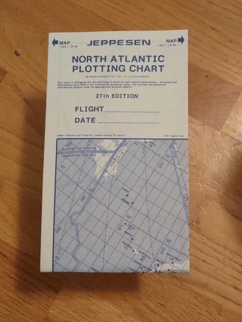 JEPPESEN NORTH ATLANTIC Plotting Chart 2003 £8.54 - PicClick UK