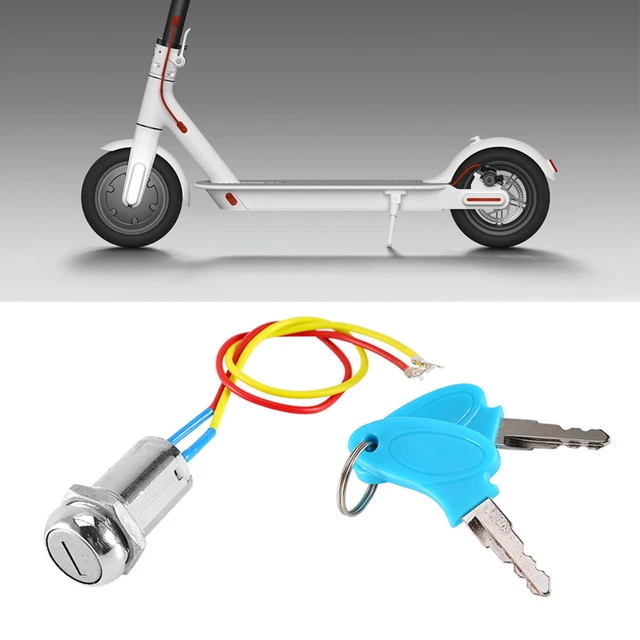 2 WIRE KEY Ignition Switch Locking Keys Lock For Electric Scooter ATV ...
