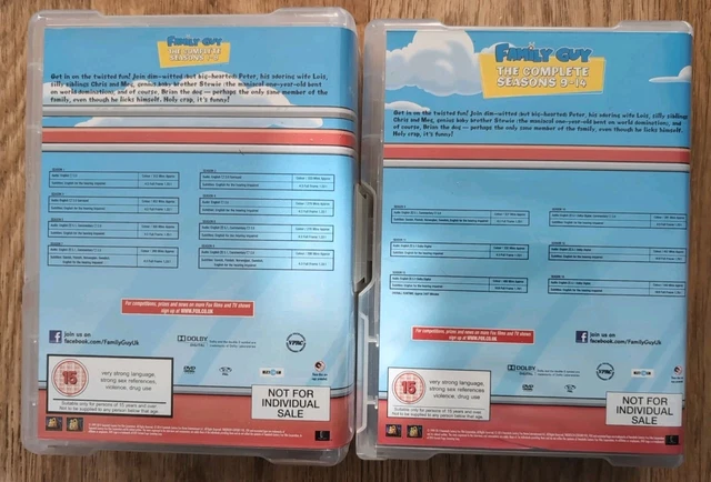 FAMILY GUY SERIES 1-14 DVD Box Sets £14.99 - PicClick UK