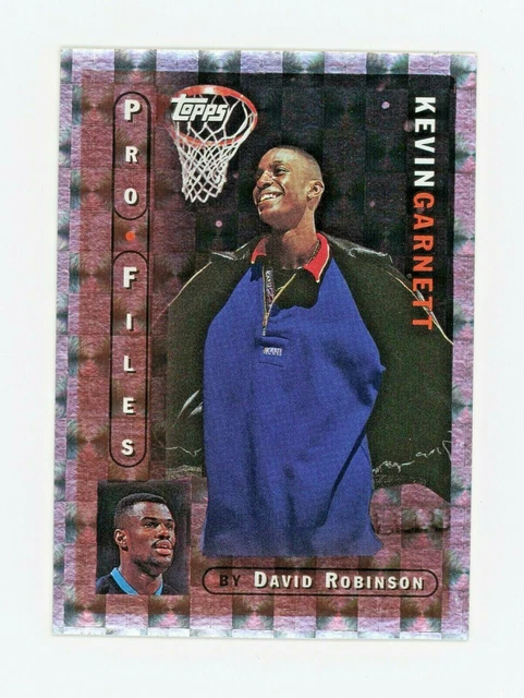 KEVIN GARNETT 1996-97 Topps ProFiles par David Robinson #PF-15 MN ...