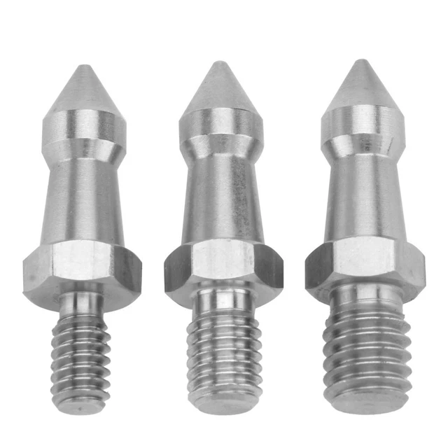 3 PCS CAMERA Fixing Glide Tack Stainless Steel Spike Alpenstock Tripod ...