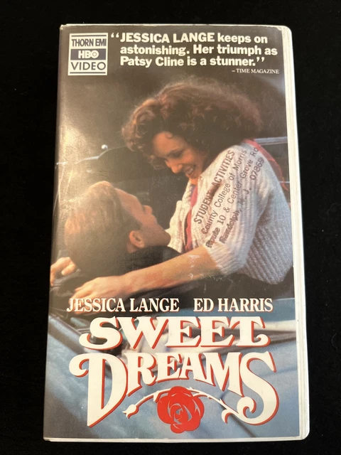 SWEET DREAMS VHS,1991 Jessica Lange The Patsy Cline Story Hard Case £7. ...