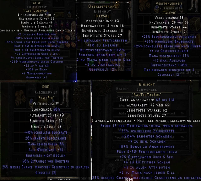 DIABLO 2 RESURRECTED D2R New Ladder Starter Pack Spirit Insight Rhyme ...