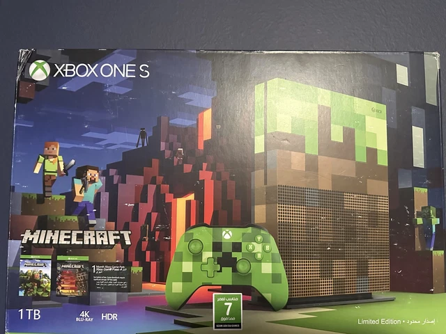XBOX ONE S Minecraft Bundle 1TB Limited Edition Console- PEGI version ...