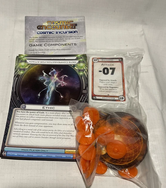 COSMIC INCURSION EXPANSION Cosmic Encounter Board Game No Box £16.59 ...