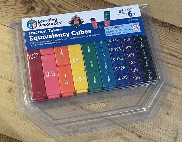 Fractions à Manipuler Tower Learning Resources - 51 Pièces Pour ...