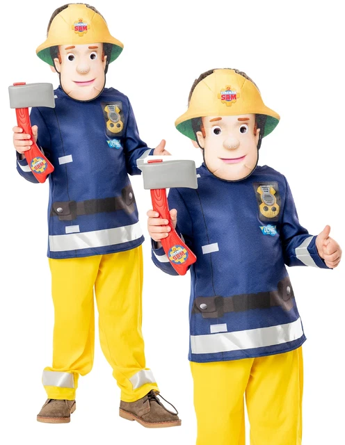 FIREMAN SAM DÉGUISEMENT Enfants sous Licence Dessin Animé Robe Garçons ...