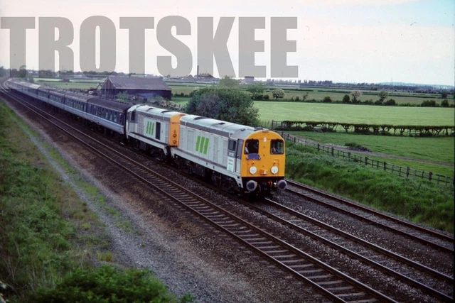 35MM SLIDE BR British Rail Diesel Loco Class 20 20128/075 Hawden 1995 ...