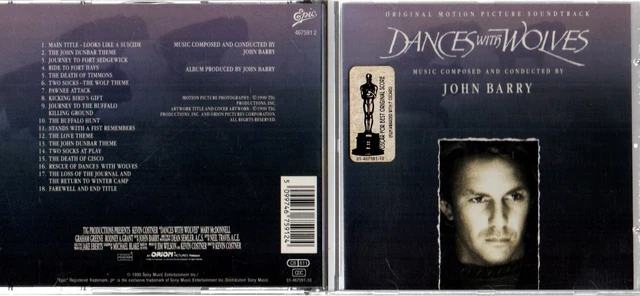 DANCES WITH WOLVES : Original Film Soundtrack by John Barry (18 track ...