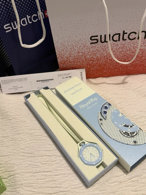 SWATCH X AUDEMARS Piguet Ap Bioceramic Royal Pop Blaue Acht £481.00 ...