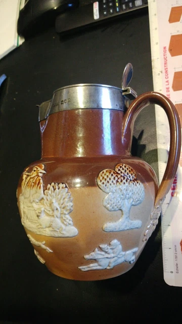 PICHET ANCIEN CHASSE A COURRE GRES ROYALetARGENT DOULTON PITCHER HUNTING. 14cm EUR 49,00 ...