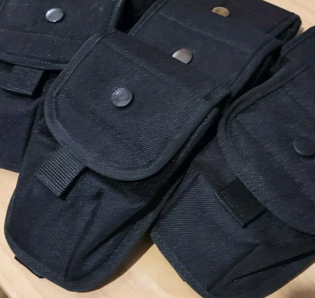 AEGIS POLICE SECURITY Black Molle Modular Utility Pouch *New or Used £ ...