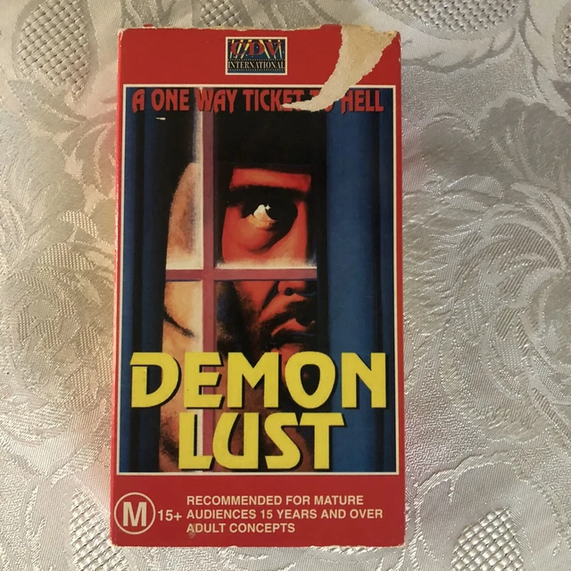 DEMON LUST RARE VHS Video Horror M15+ CDV International John Parsonson ...