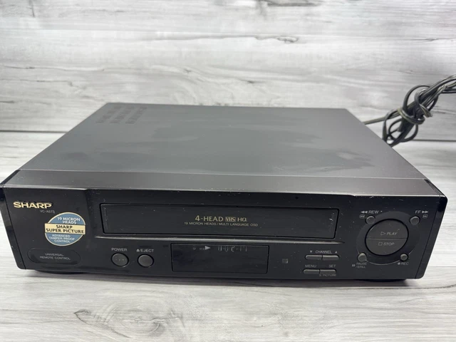 SHARP VHS, VCR Player Model VC-A573U, 4 Head, NO REMOTE - Tested - Pre ...
