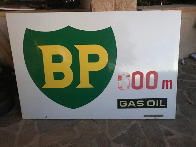 PLAQUE ÉMAILLÉE ANCIENNE BP année 1962 signée Vitracier Neuhaus EUR 350,00 - PicClick FR