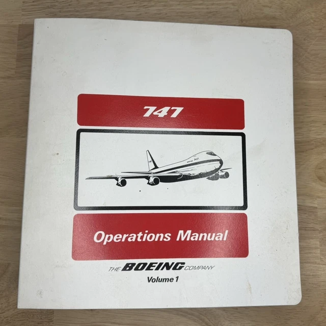 BOEING 747 OPERATIONS Manual Volume 1 Seaboard World Airlines Model 747-245F £139.63 - PicClick UK