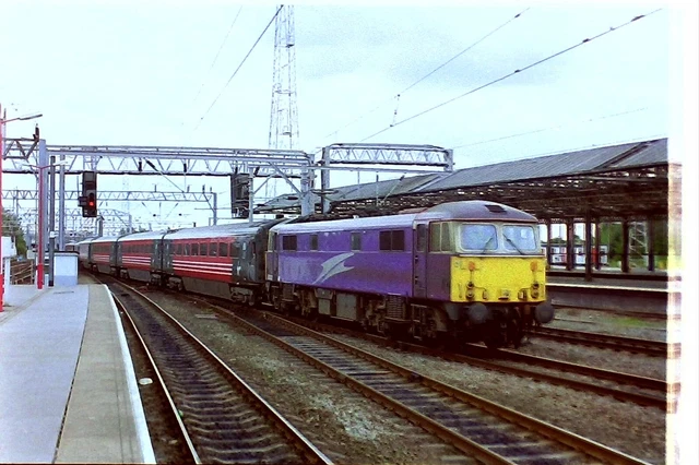 35MM RAILWAY COLOUR Negative Class 87 002 at Crewe £1.95 - PicClick UK