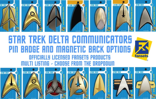 STAR TREK DELTA Communicators Pins And Magnetic Backed - Fansets ...