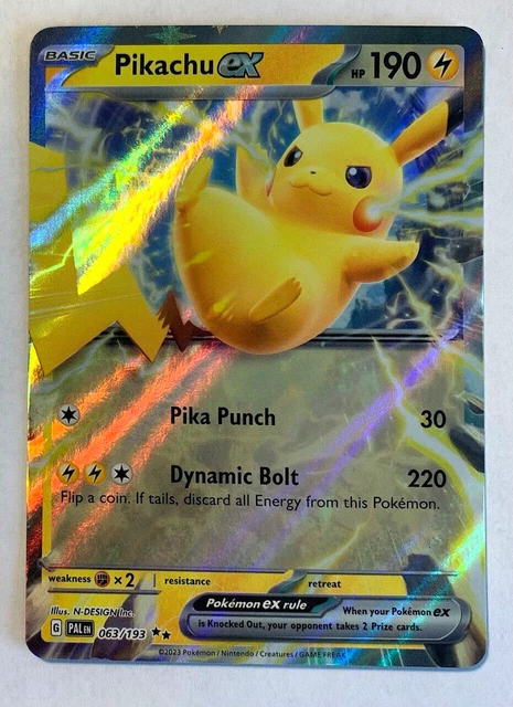 POKEMON PALDEA EVOLVED - PIKACHU EX - ULTRA RARE - 063/193 - NM/M $4.95 ...