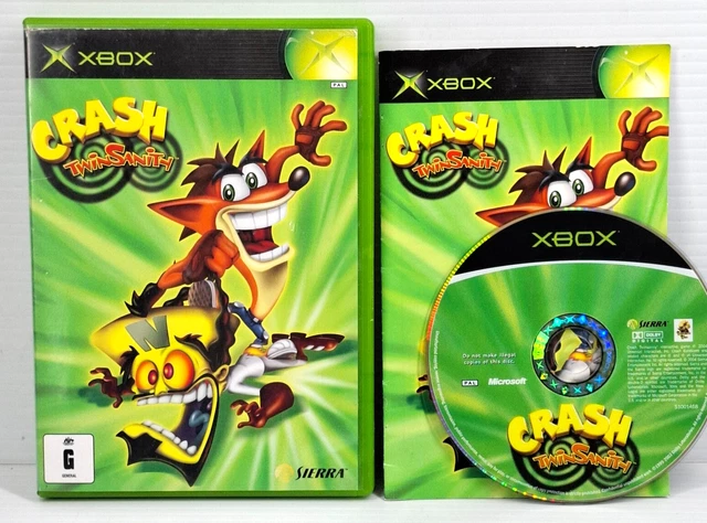 CRASH BANDICOOT: TWINSANITY (Xbox, 2004) - XBOX ORIGINAL - COMPLETE ...