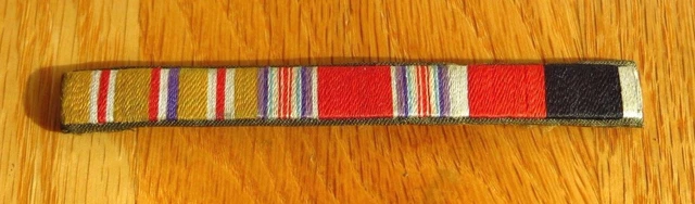 WWII CUSTOM RIBBON Bar Medal Rack Japanese Made US ARMY MILITARY ...
