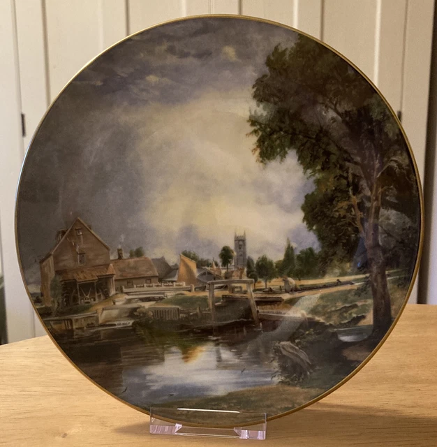 VINTAGE 7.5” COALPORT Collectors Plate - John Constable ‘Dedham Lock ...