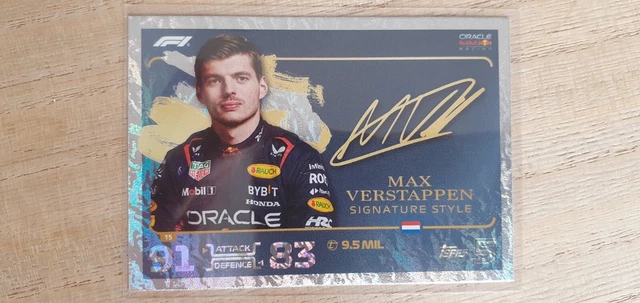 CARTE TOPPS F1 turbo attax 2024 Max Verstappen signature style n° 15 ...
