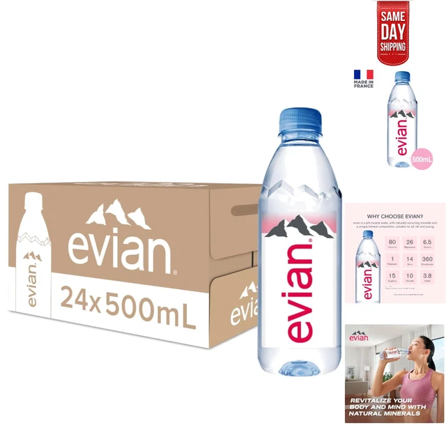 SMOOTH TASTE NATURAL Spring Water 500ml Pack of 24 - Perfect for ...
