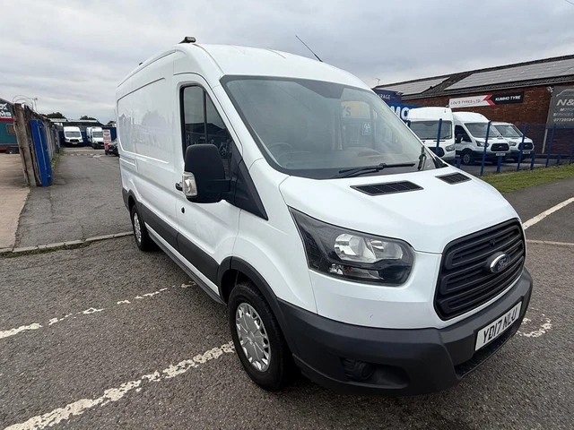 2017 FORD TRANSIT 350 workshop van hiab crane euro 6 l2 h2 finance ...