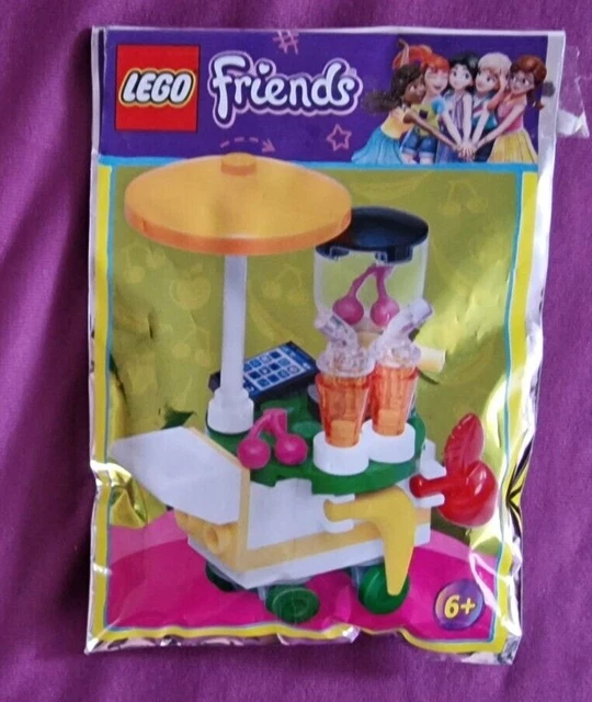 LEGO FRIENDS MILKSHAKE Ice Stand Cart Fruit Ice Cream Polybag NEW ...