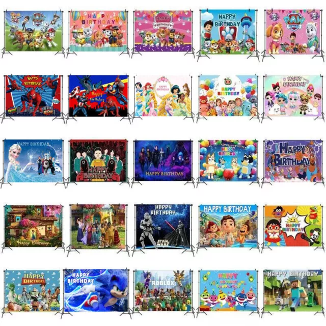 KIDS BIRTHDAY PARTY Photography Background Backdrop Photo Studio ...