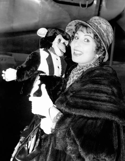 SINGING STAR ALMA Cogan a large rubber monkey called Mike pres - 1958 ...