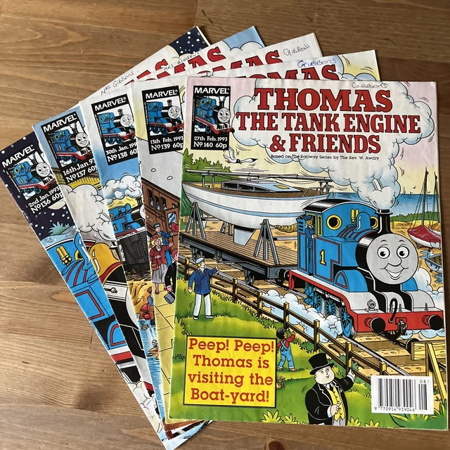 5 X MARVEL Thomas Tank Engine & Friends Comics Issues ...