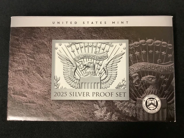 2025 S US Mint Silver Proof Set - 10 Coins w/ Box & COA - 25RH £273.97 ...