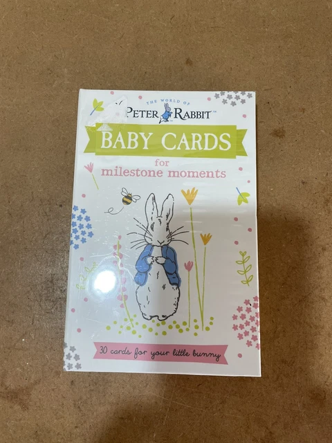 PETER RABBIT BABY Cards for Milestone Moments set di 30 carte NUOVE ...