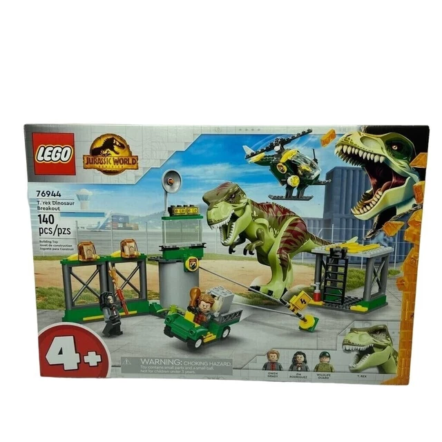 LEGO JURASSIC WORLD T. rex Dinosaur Breakout Toy Set Featuring A ...