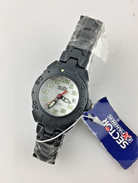 MONTRE SECTOR EXPANDER 150 Alutek Quartz Diver Femme 31 MM Cadran Blanc ...