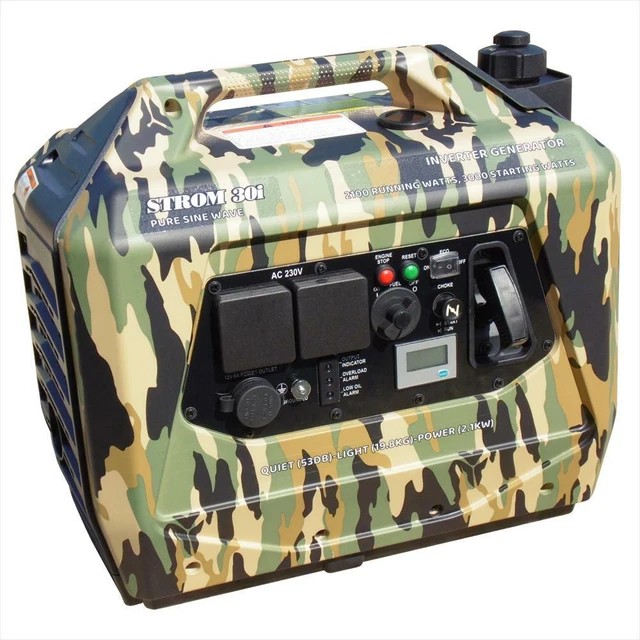 STROM30I CAMP CARAVAN Inverter Generator Quiet 53db 3kw Starting 2.1k ...