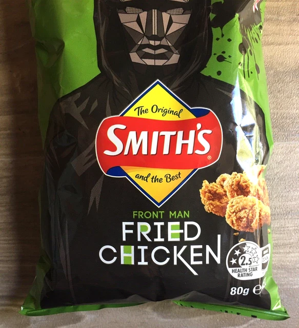 SQUID GAME FRIED Chicken Potato Chips Smiths Australian Crisps Bbd 8/12 ...