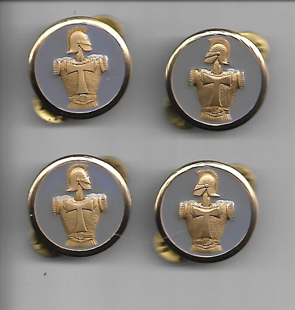 LOT DE 2 PAIRES d'Insignes de col ou de disques de Col "service ...