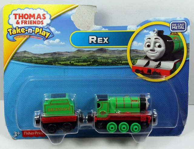 FISHER-PRICE THOMAS & Friends Take-n-Play REX Die Cast Metal Damaged ...