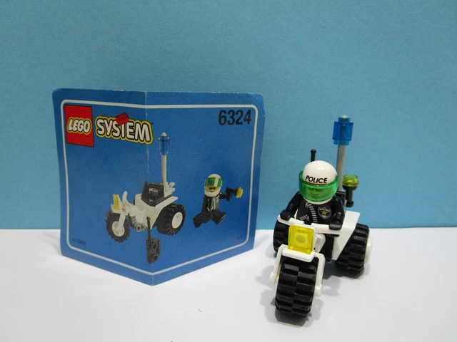 LEGO® SYSTEM 6324 Town Chopper Cop Police Complete + Building ...