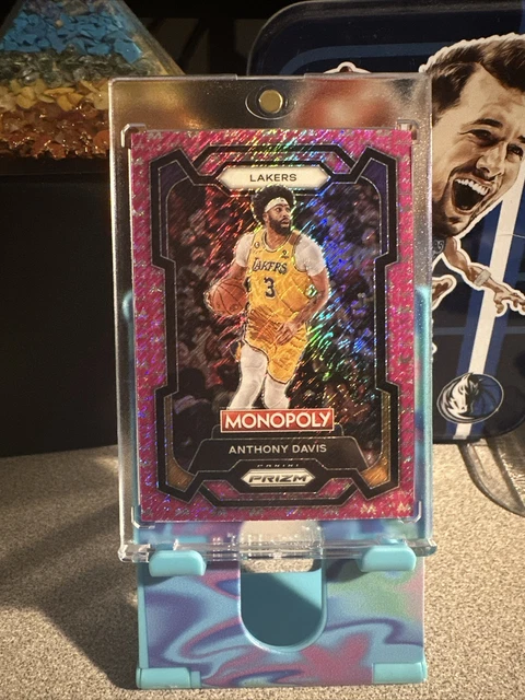 ANTHONY DAVIS PINK MONEY SHIMMER #d 4/5 2023-24 Panini NBA Monopoly ...