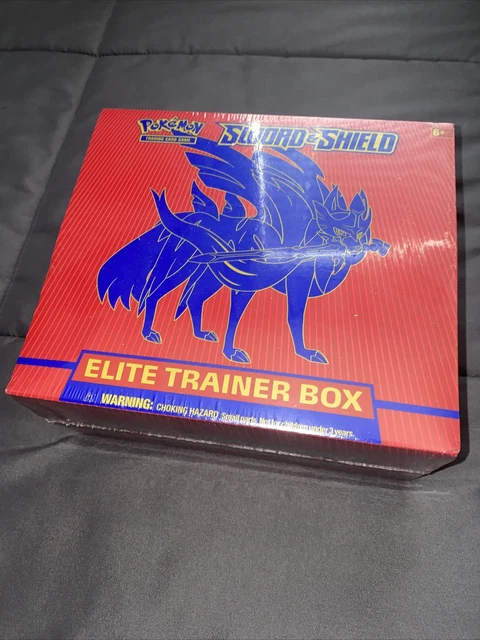 POKÉMON SWORD AND Shield Zacian Elite Trainer Box Trading Card Game NEW ...