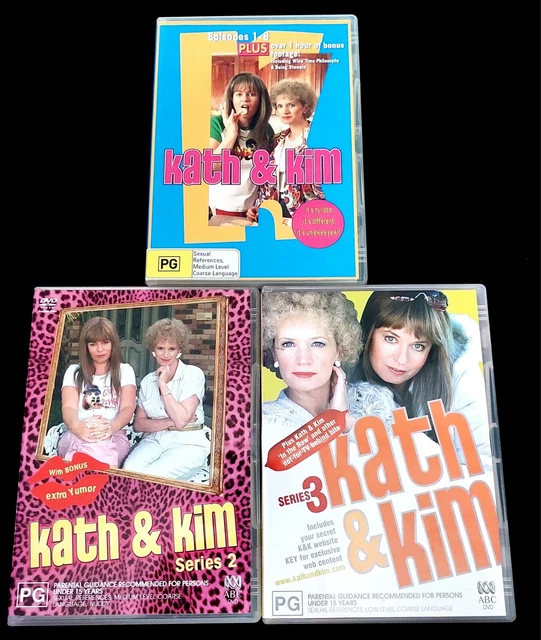 KATH & KIM: Series 1-3 DVD'S Starring Gina Riley & Jane Turner Region 4 EUR 19,14 - PicClick IT