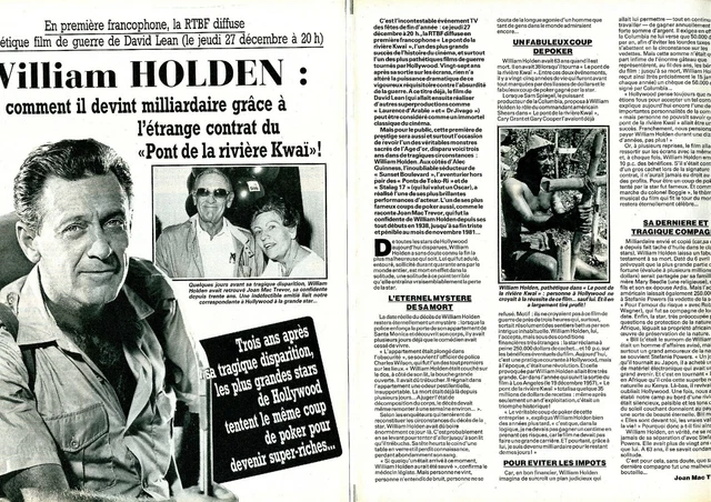 COUPURE DE PRESSE Clipping 1984 William Holden (2 pages) EUR 5,00 - PicClick FR