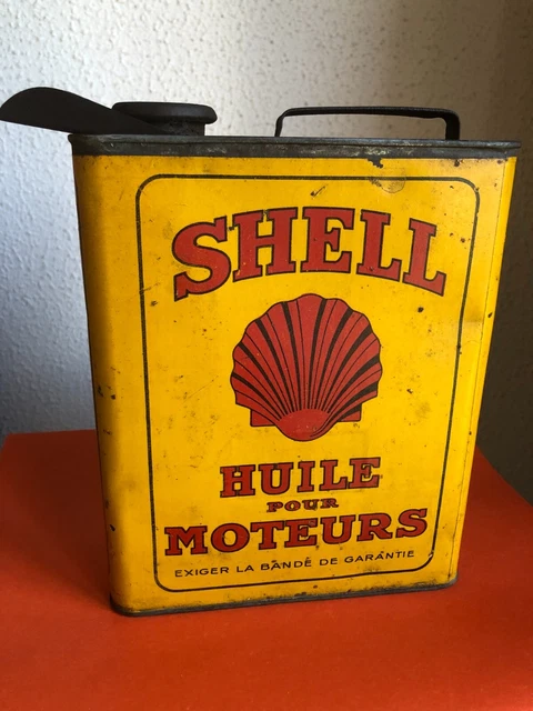 BIDON D HUILE Shell 2 Litres Ancien Atelier Deco Vintage EUR 473,00 ...